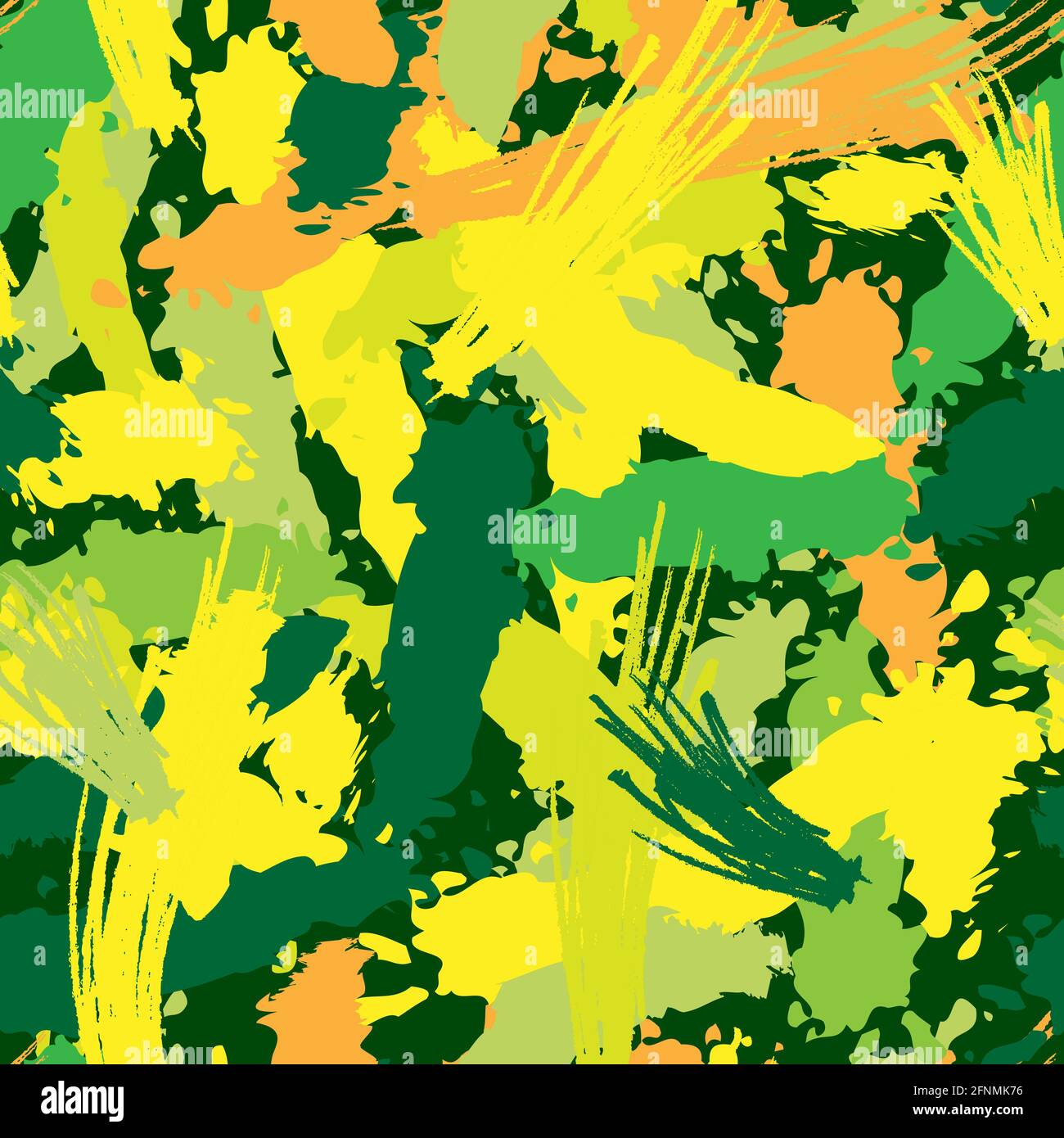 Seamless repeating pattern of multicolored paint strokes Stock Vector ...