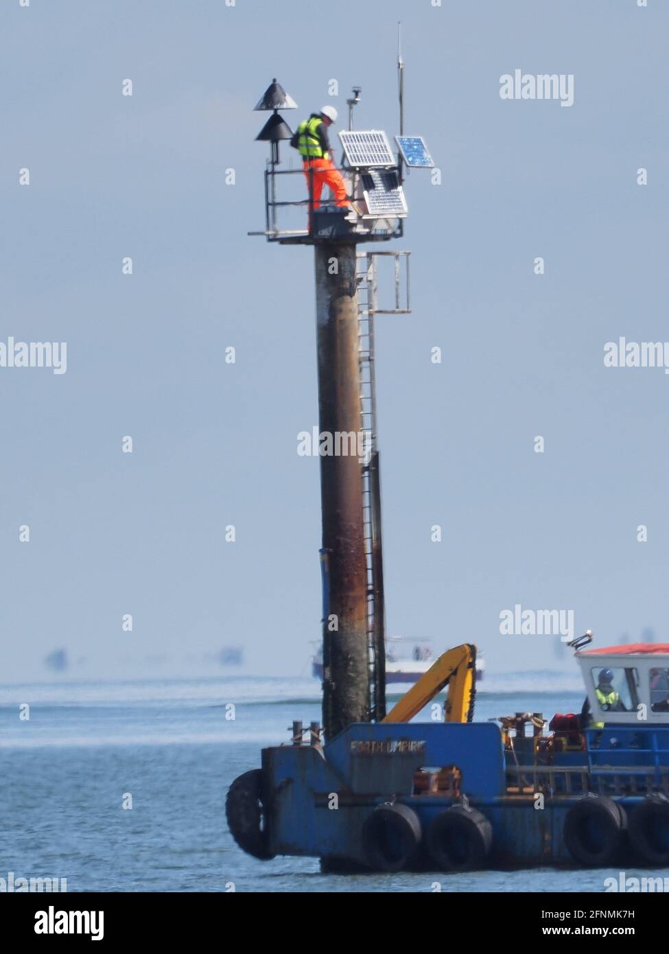 Sheerness, Kent, UK. 18th May, 2021. Vessel 'Forth Umpire' performs ...