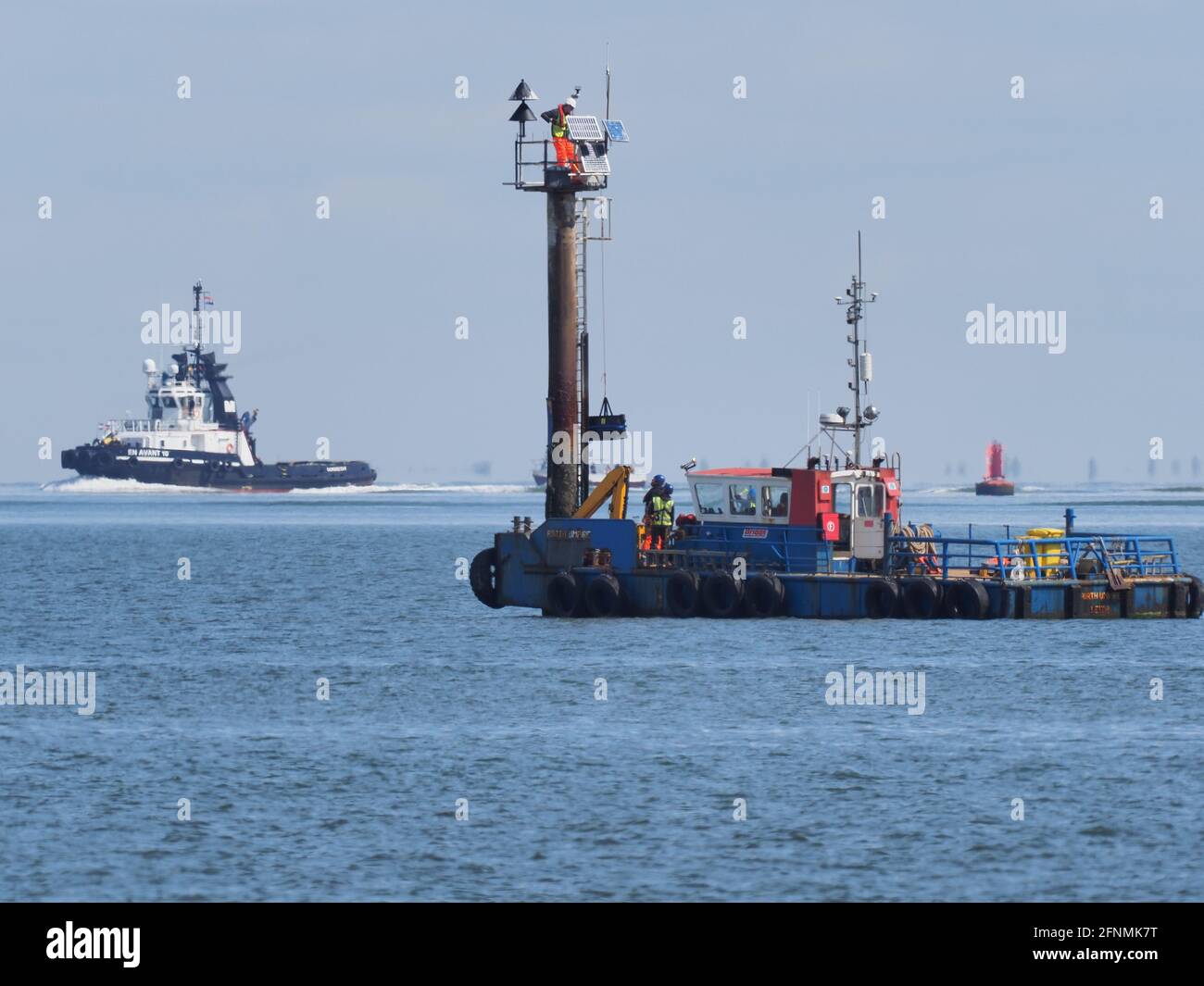 Sheerness, Kent, UK. 18th May, 2021. Vessel 'Forth Umpire' performs ...