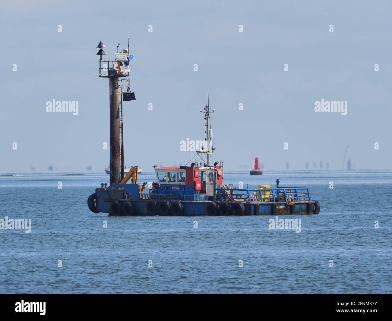 Sheerness, Kent, UK. 18th May, 2021. Vessel 'Forth Umpire' performs ...