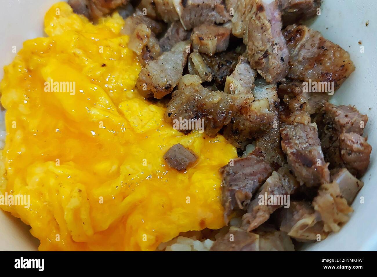 Wagyu Don, Beef Traditional Food with Egg, Jakarta, Indonesia Stock ...