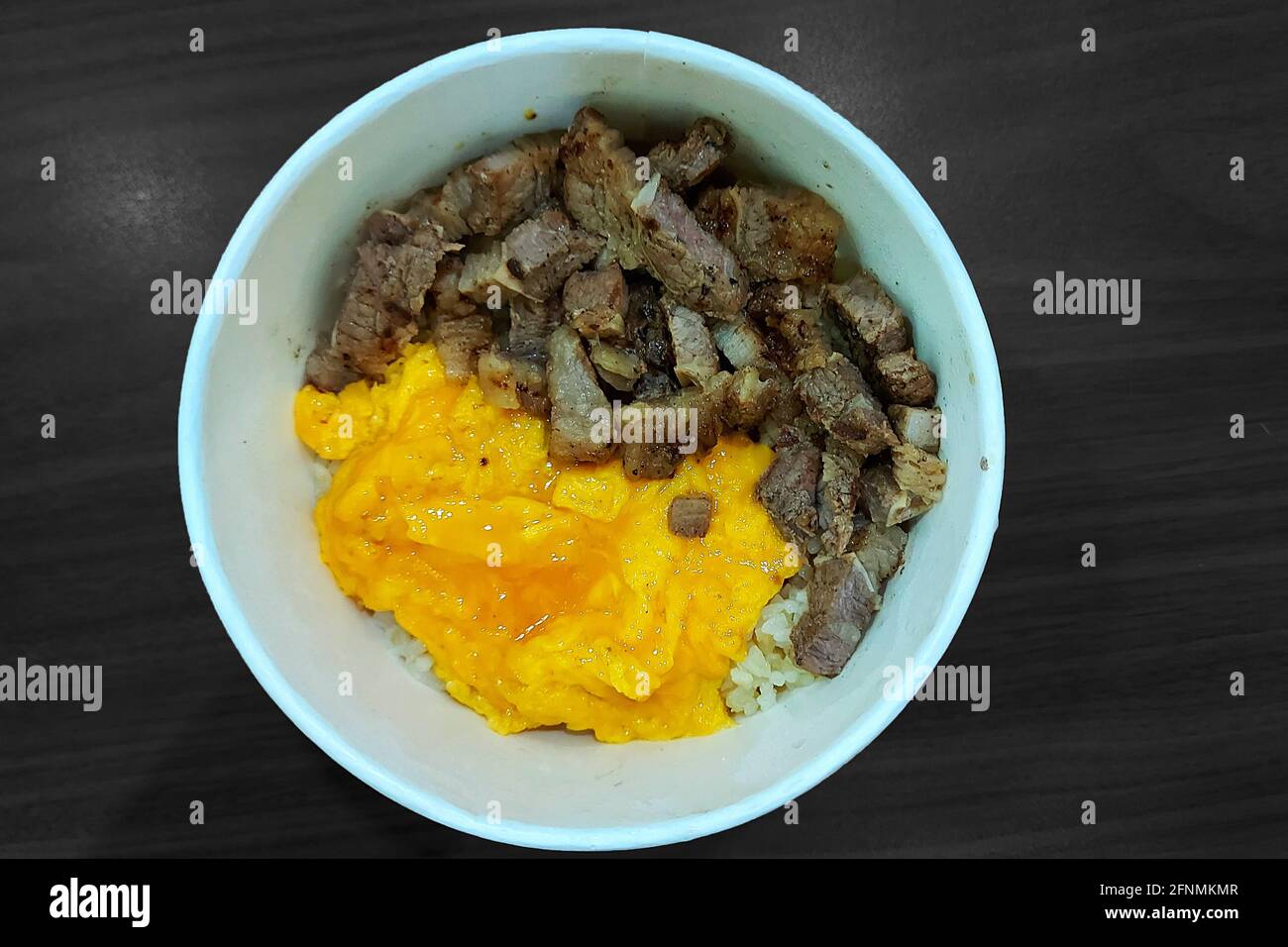 Wagyu Don, Beef Traditional Food with Egg, Jakarta, Indonesia Stock ...
