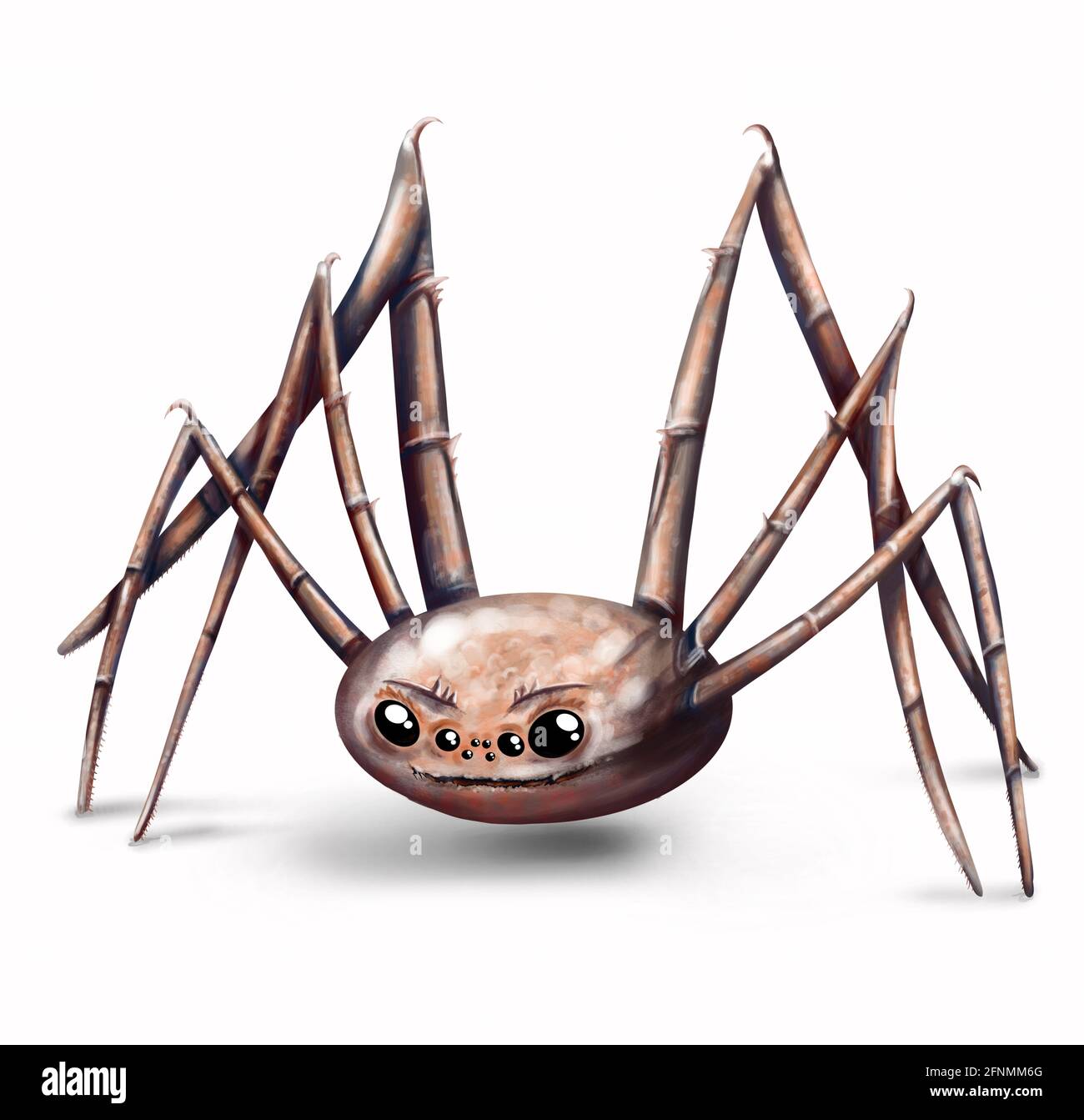 Surreal spider smiling. Create character Stock Photo - Alamy
