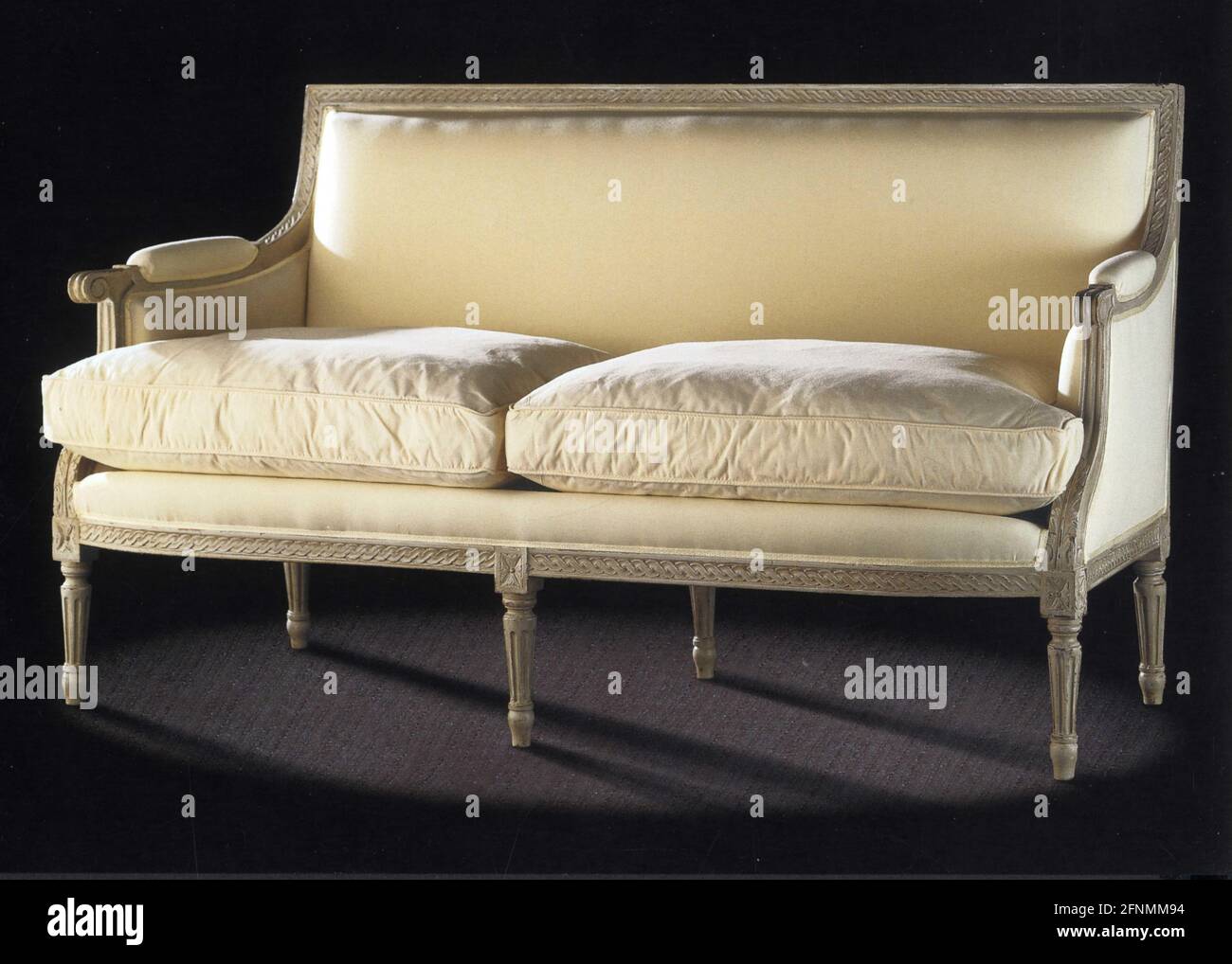 LOUIS XVI SOFA.TWO-SEATER LOUIS XVI STYLE SOFA.INSPIRED BY JACOB Stock ...