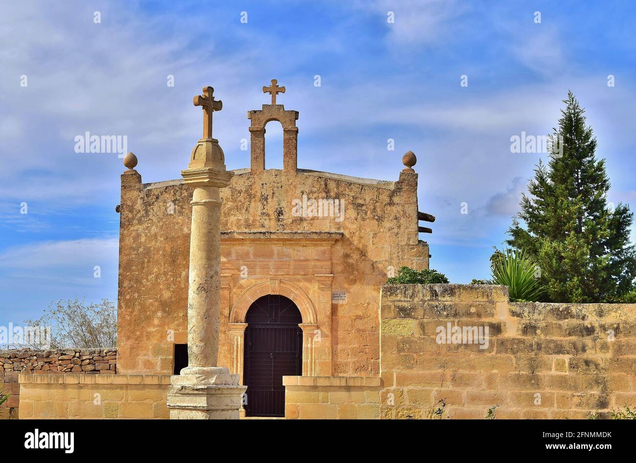 ZURRIEQ, MALTA - Oct 25, 2015: Chapel of St John the Evangelist, a ...