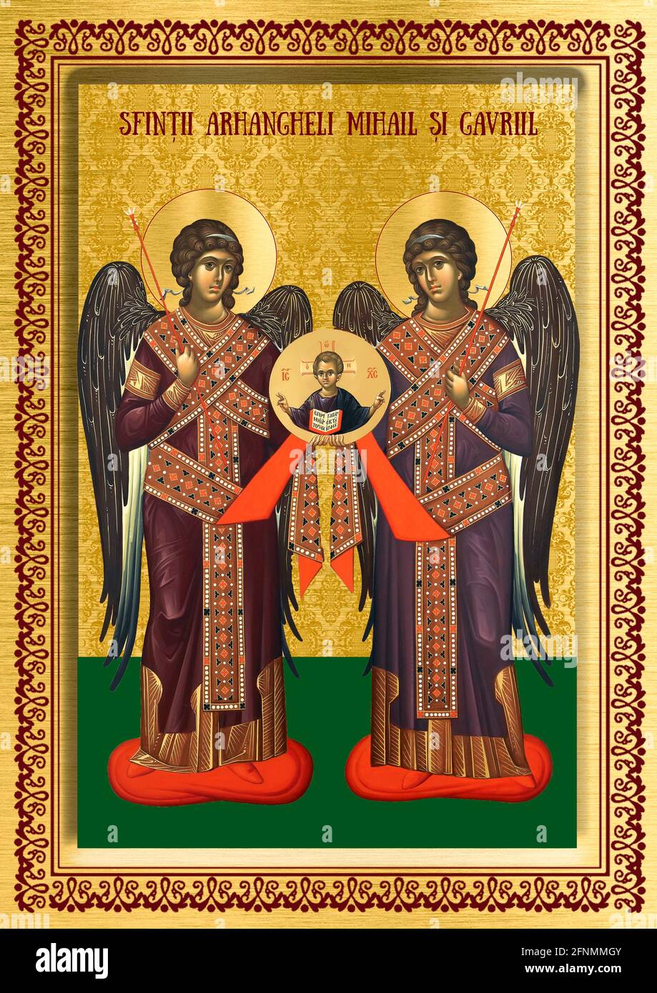 Orthodox byzantine iconography Stock Photo - Alamy