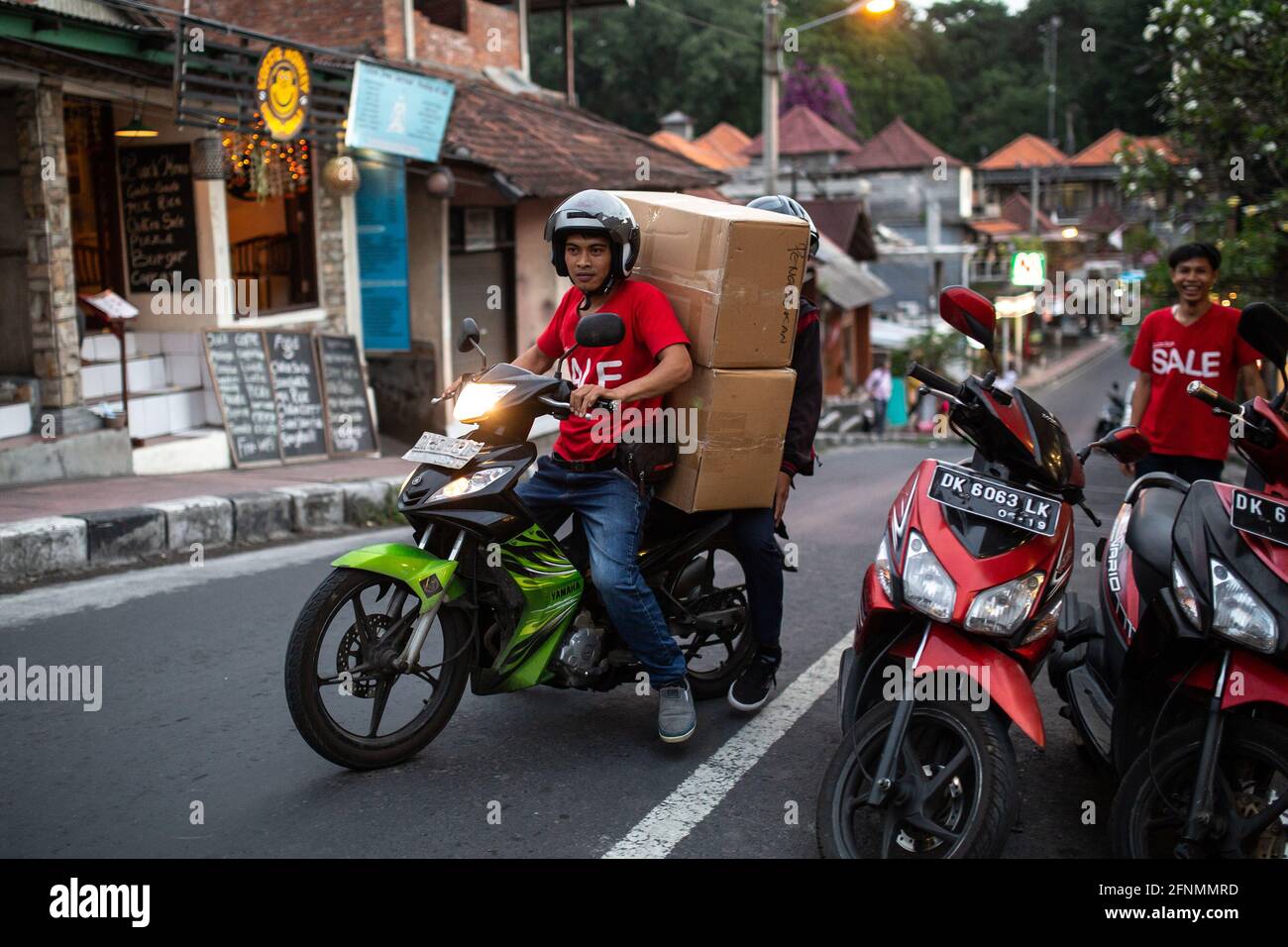Ubud, Bali, Indonesia - September 4, 2016: People on the streets of ...