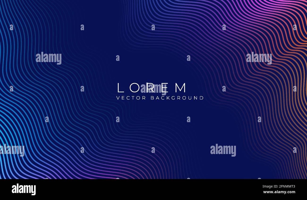 Vector simple background with color abstract wave Stock Vector Image ...