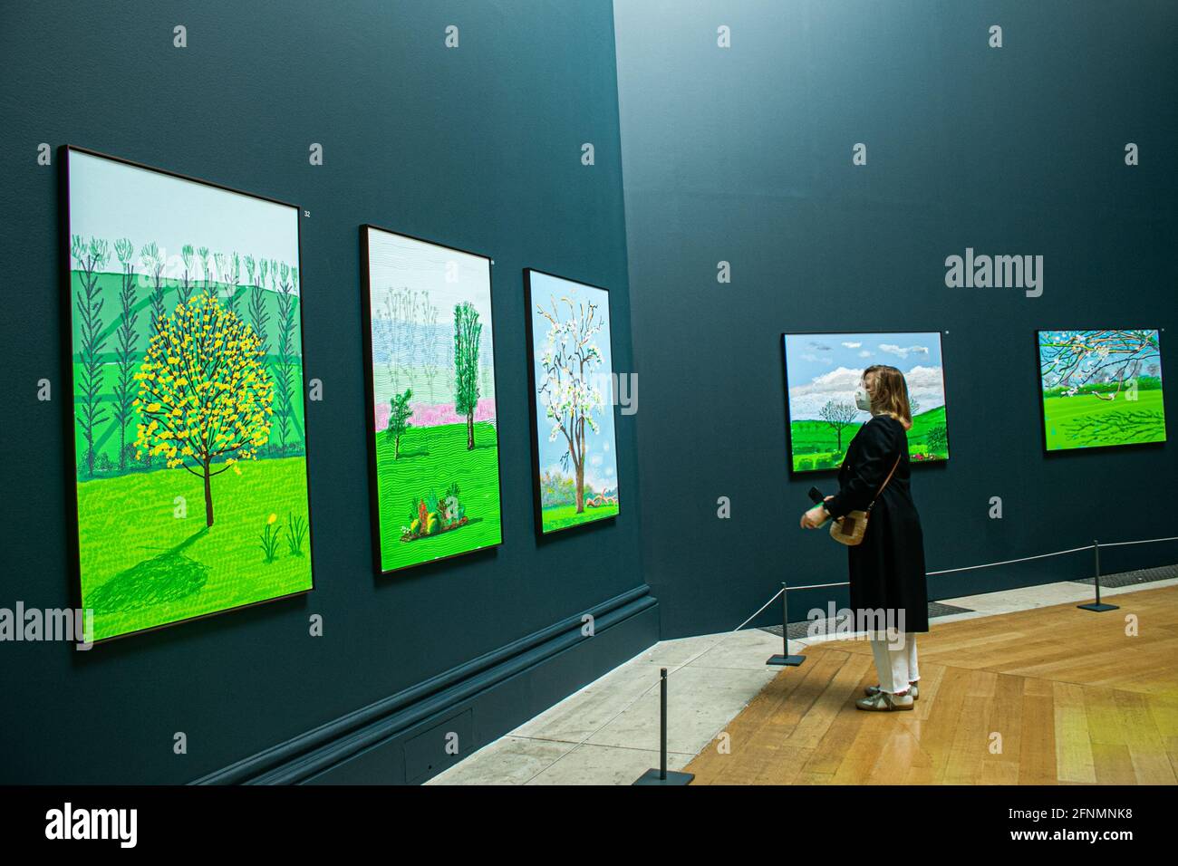 LONDON 18 May 2021. The preview of "David Hockney: The Arrival of ...