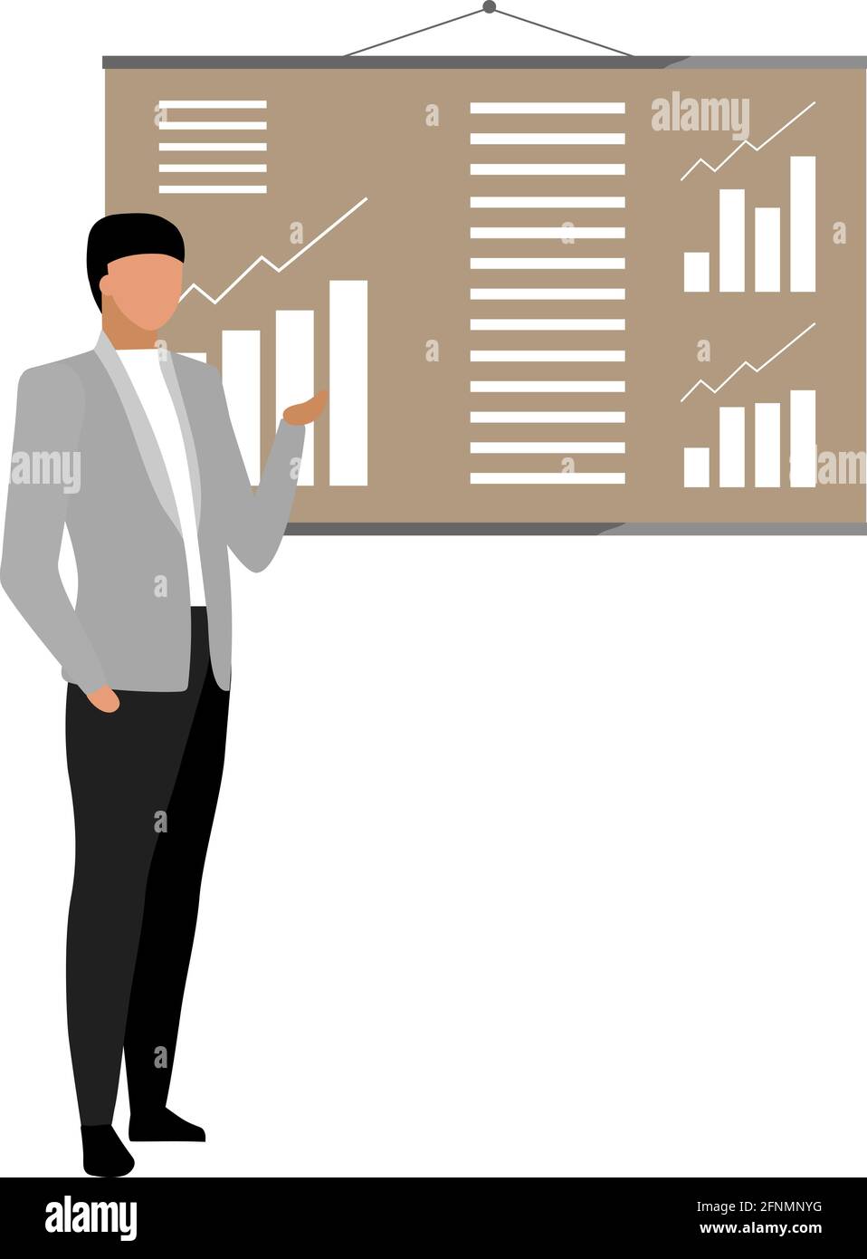 Business manager flat color vector faceless character Stock Vector ...