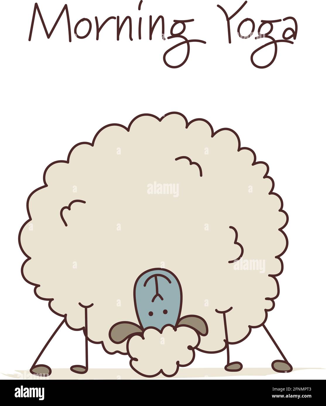 Lamb yoga Stock Vector Images - Alamy