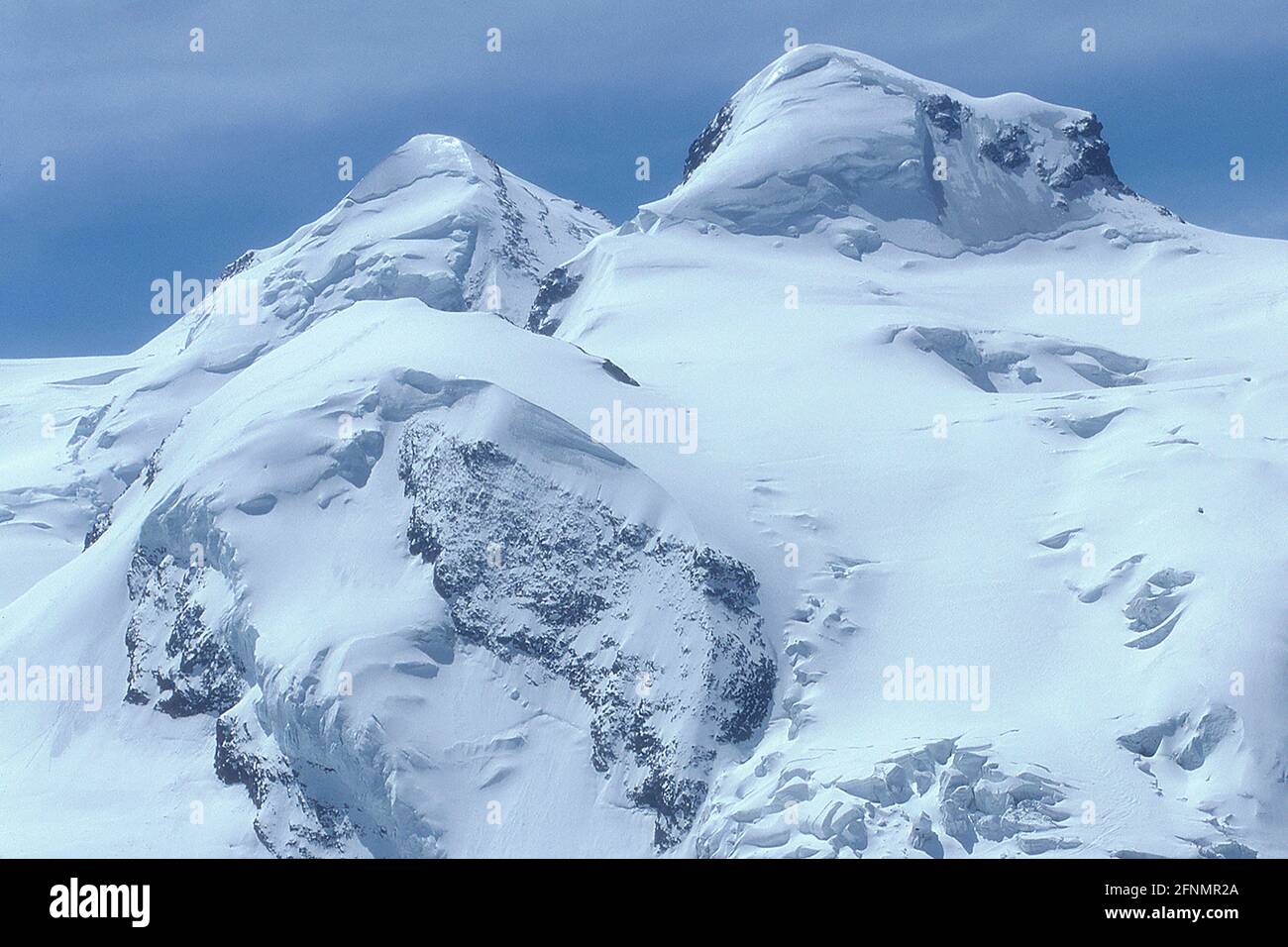 CASTOR AND POLLUX MOUNTAINS IN THE ALPS Stock Photo - Alamy