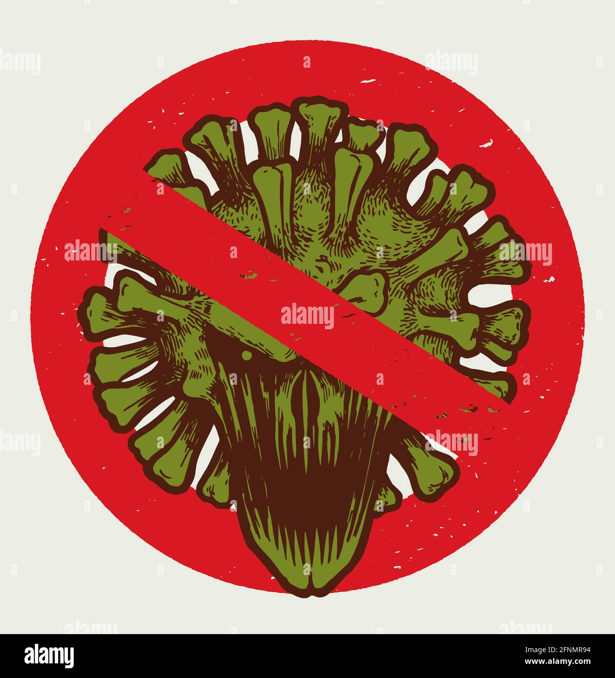 Zombie Biohazard Symbol Tattoo