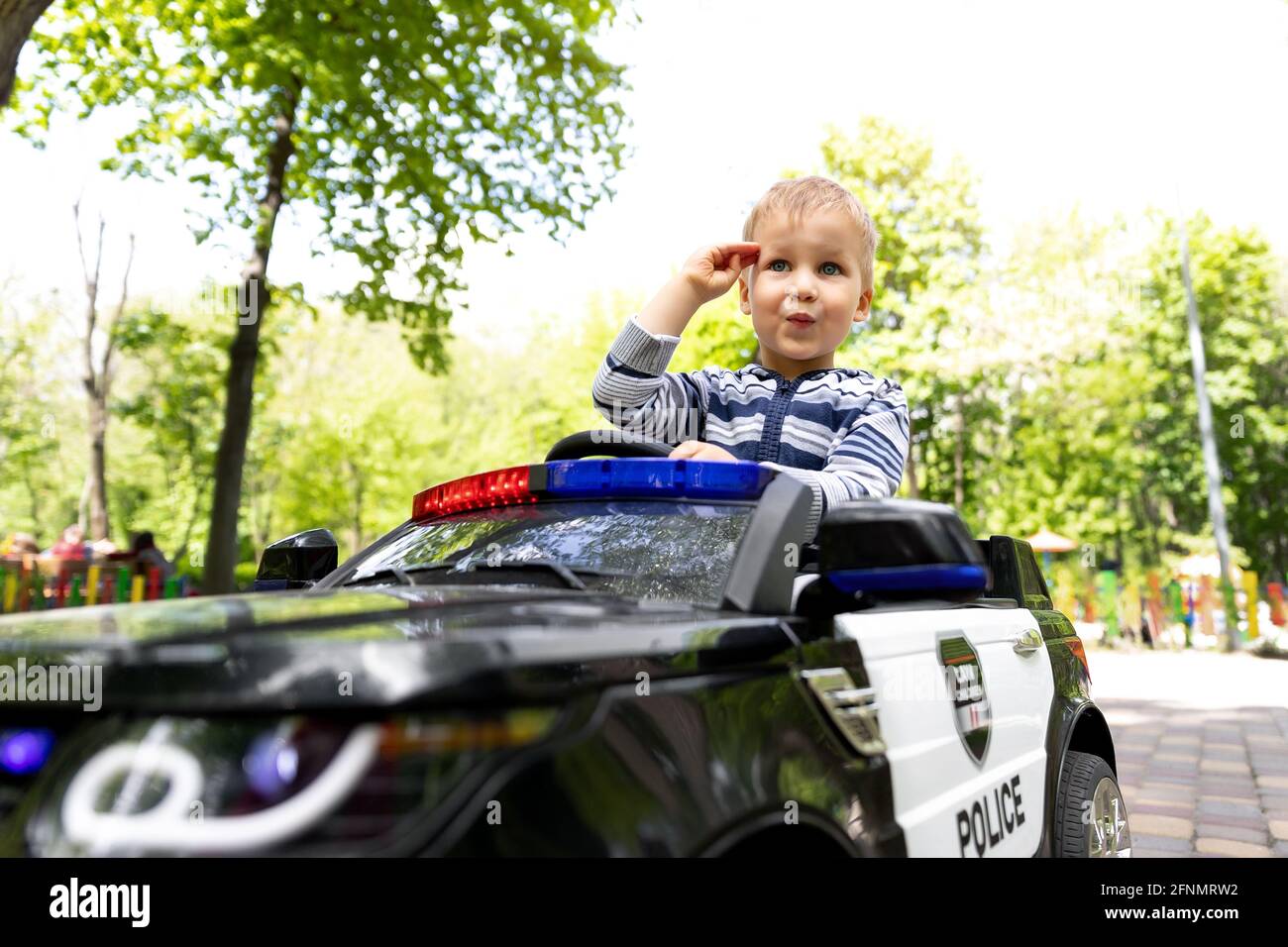 Police electric powered car hi-res stock photography and images - Alamy