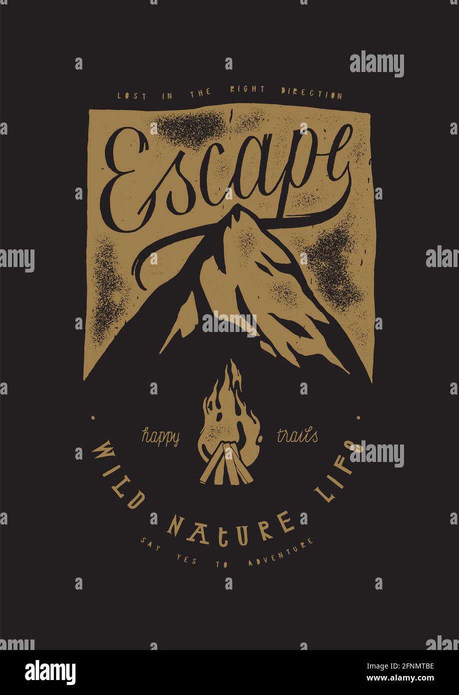 Escape into nature Stock Vector Images - Alamy