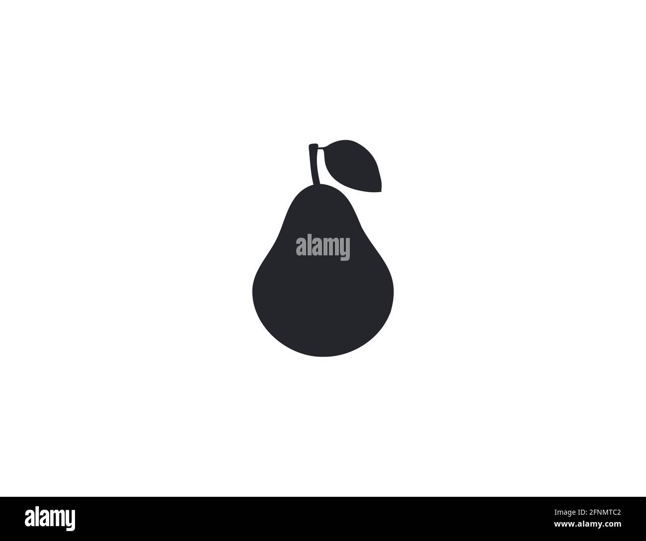 Pear, fruit icon flat fruit Stock Vector Image & Art - Alamy