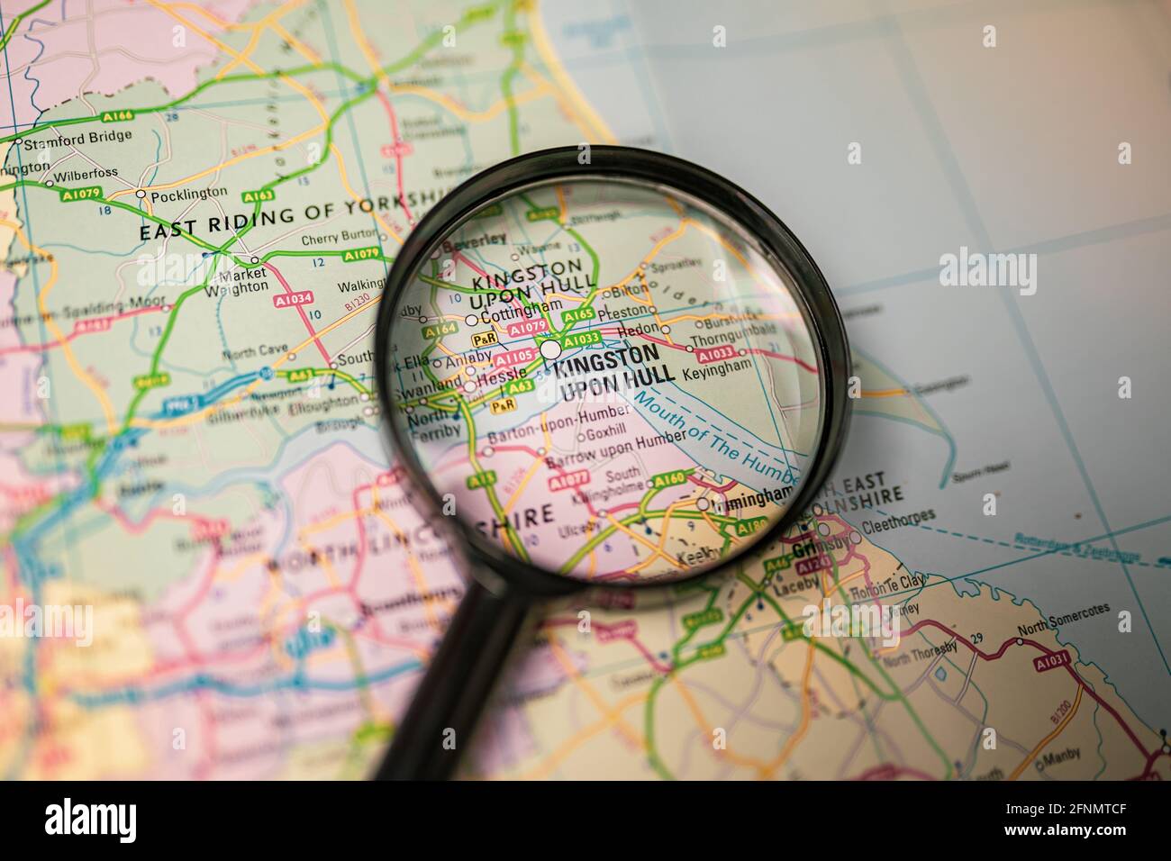 Map of kingston upon hull hi-res stock photography and images - Alamy
