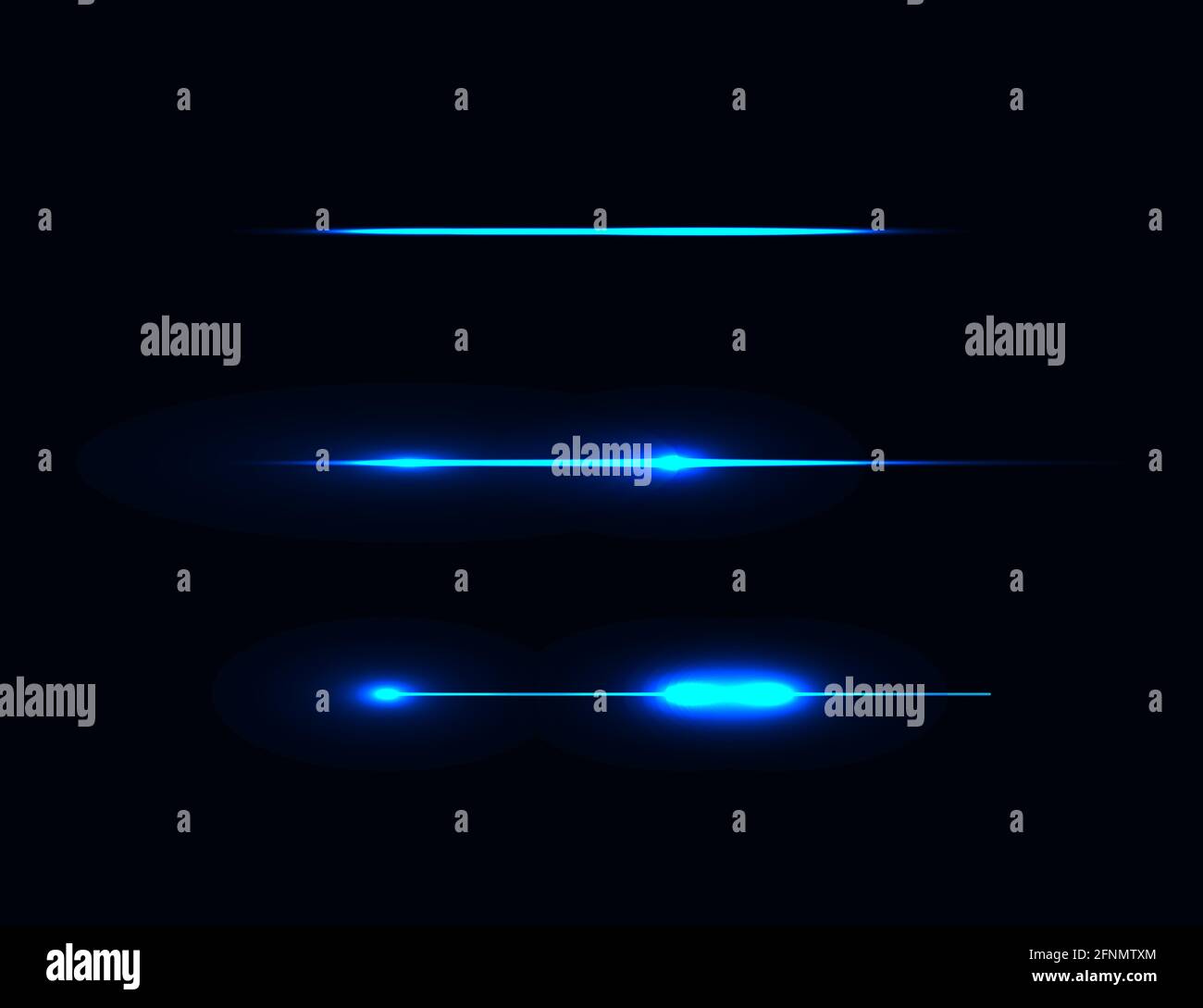 Blue horizontal lens flares vector Stock Vector Image & Art - Alamy