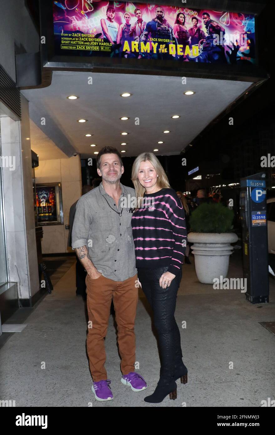New York, NY, USA. 17th May, 2021. Zack Snyder, Deborah Snyder pictured ...