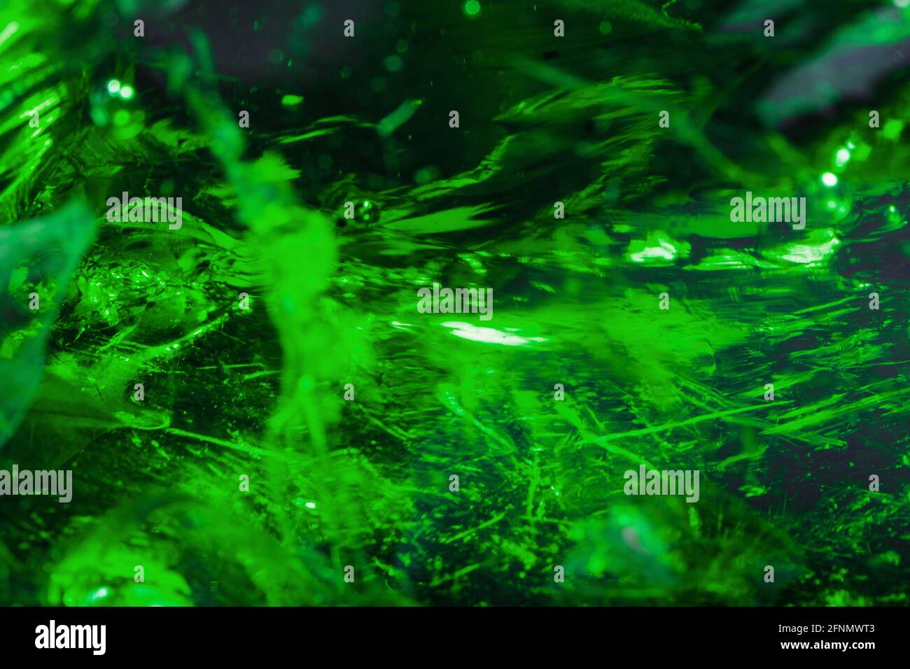 Abstract green crystal texture as the background. Full screen Stock ...