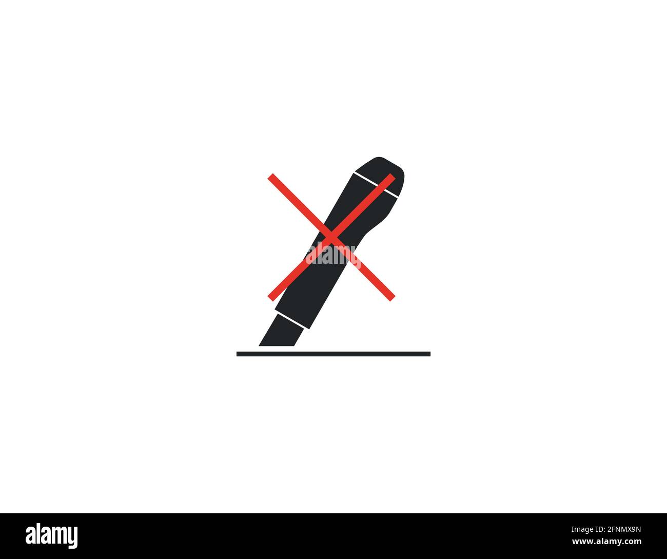Do not cut, knife warning icon Stock Vector Image & Art - Alamy