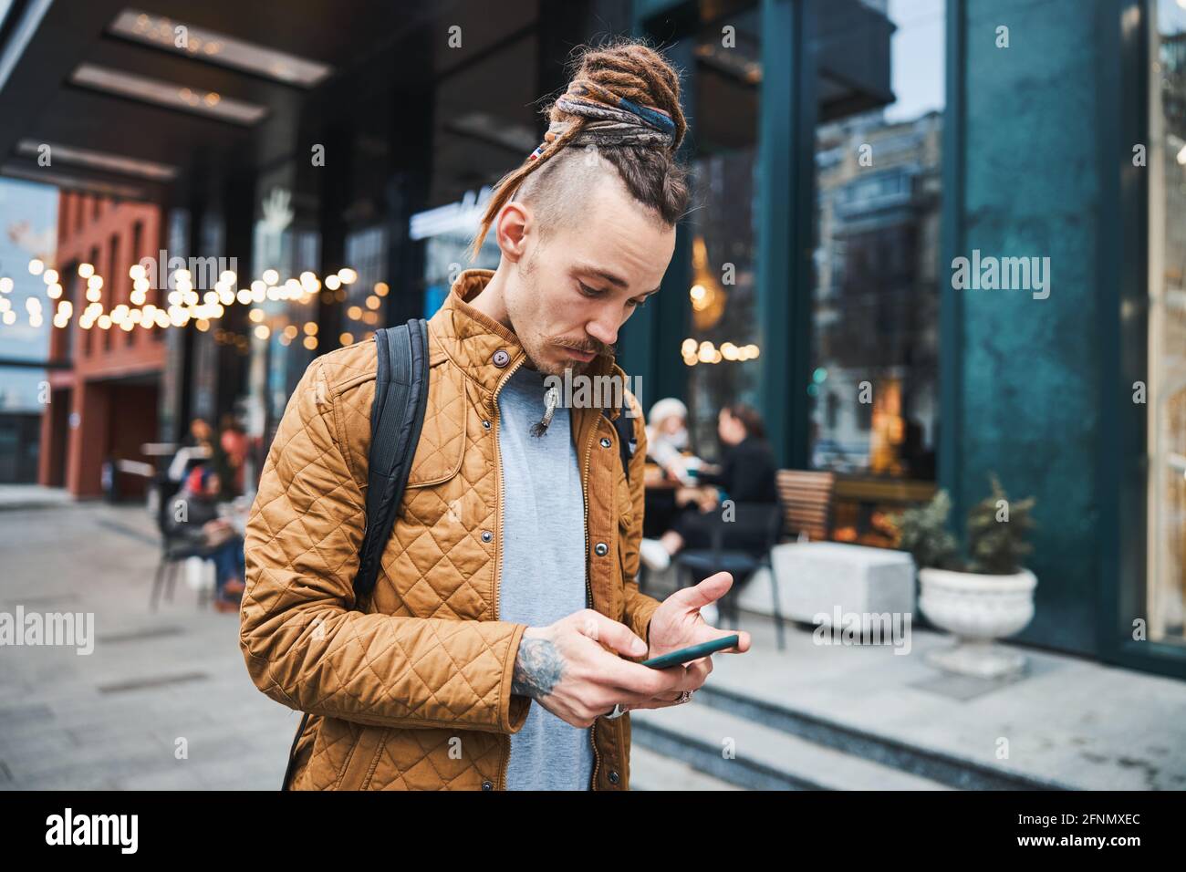 Checking notifications hi-res stock photography and images - Alamy