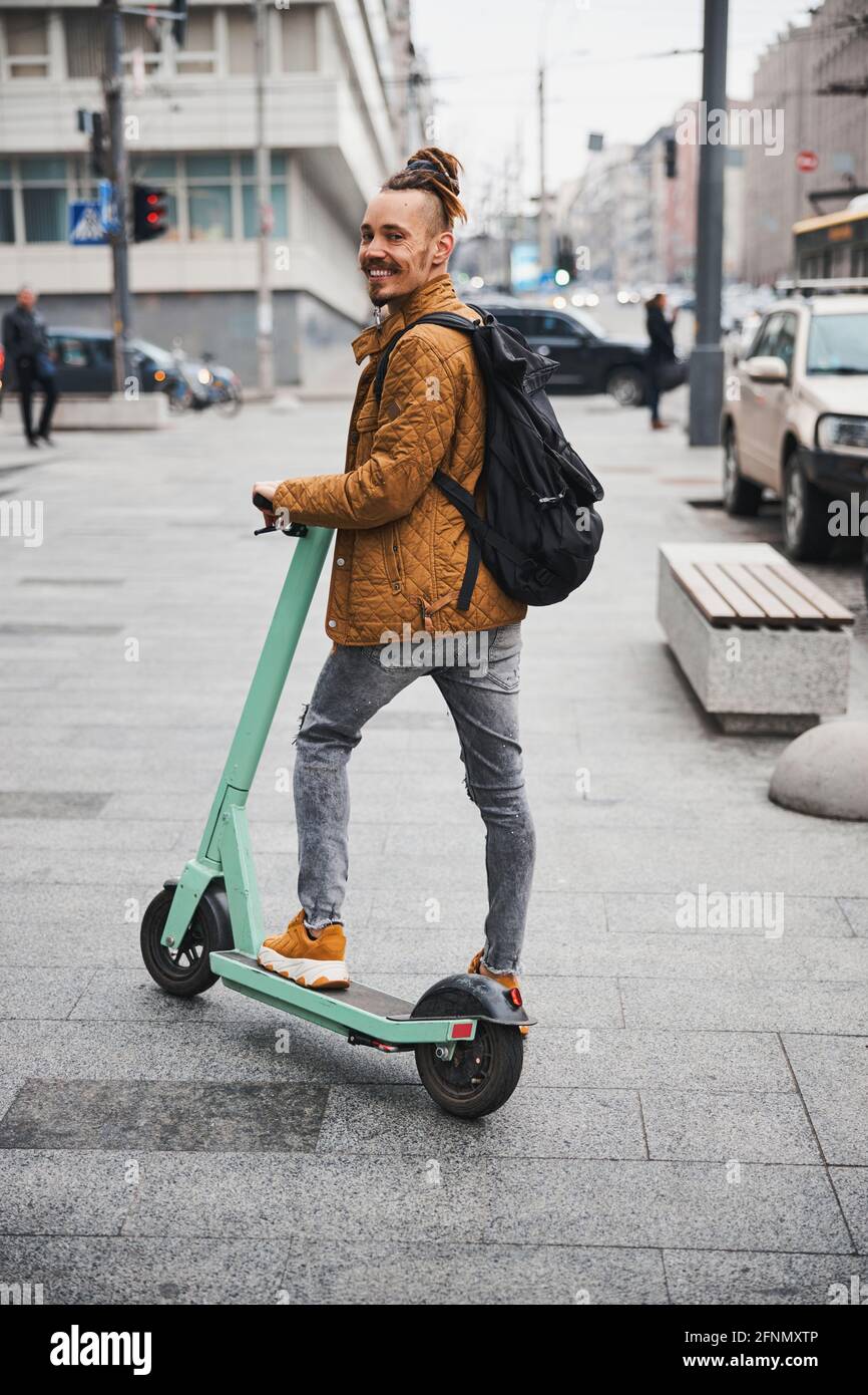 Good vehicle for me and use for the environment Stock Photo - Alamy