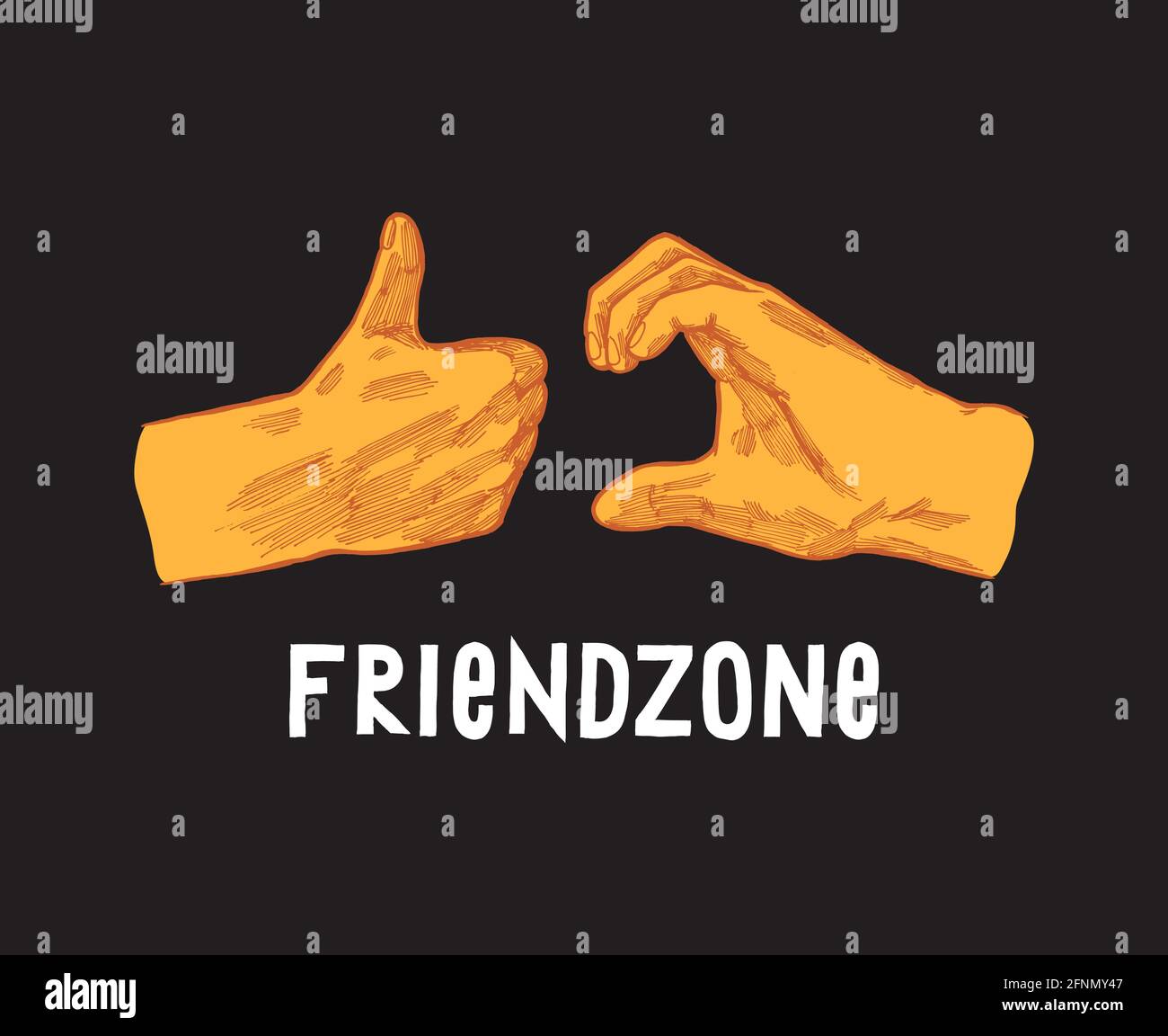 Friendzone symbol hi-res stock photography and images - Alamy