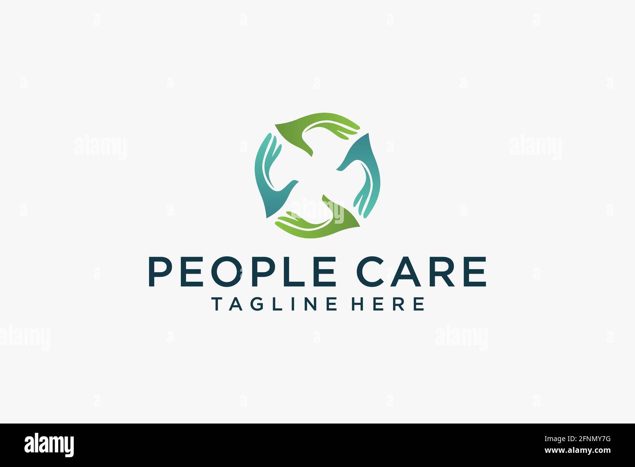 Social Humanity People Logo. Flat Vector Logo Design Template Stock ...