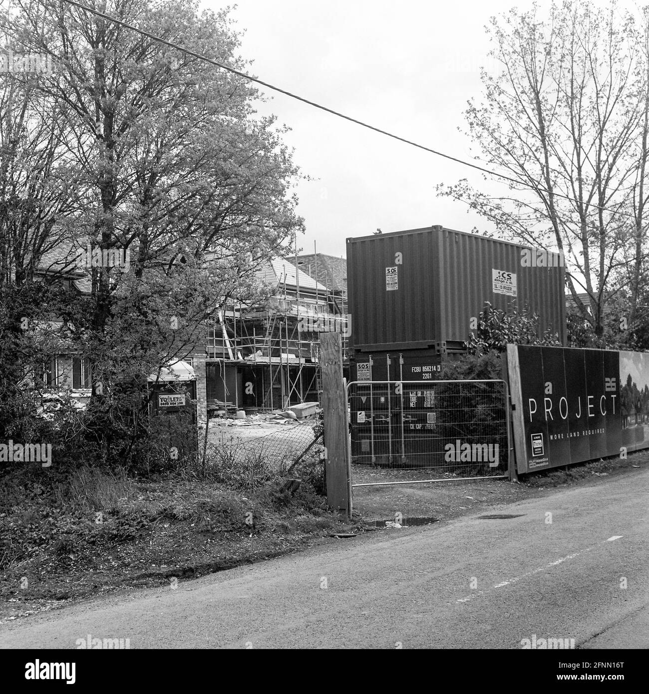 Houses being built Lymington Bottom Road, Medstead, Hampshire, England ...