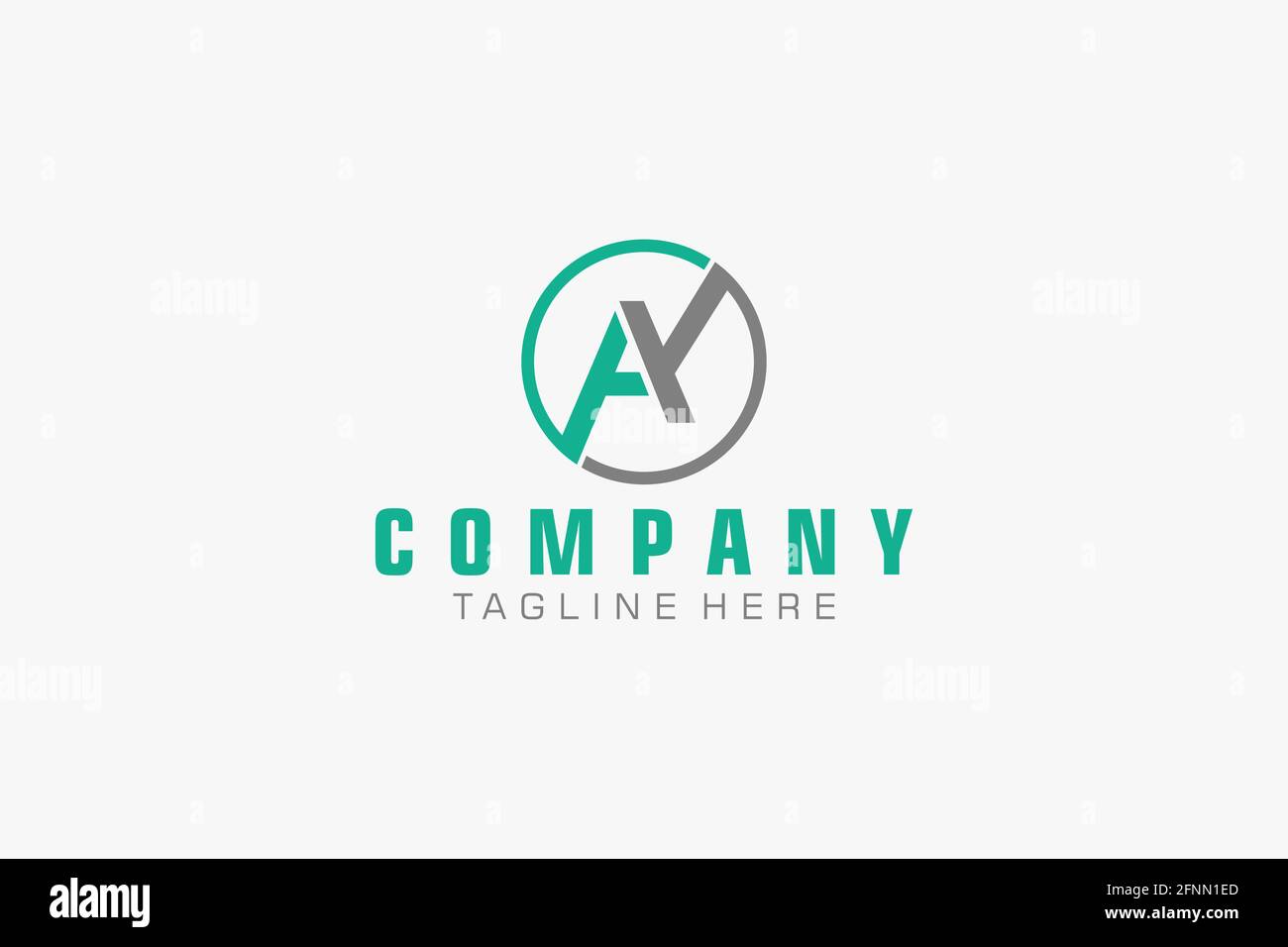 Abstract Initial Letter AY Logo. Usable for Business, Technology and ...