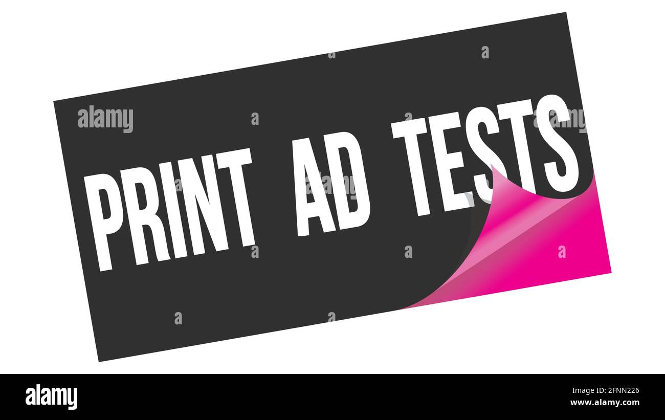 Print ad tests stamp hi-res stock photography and images - Alamy