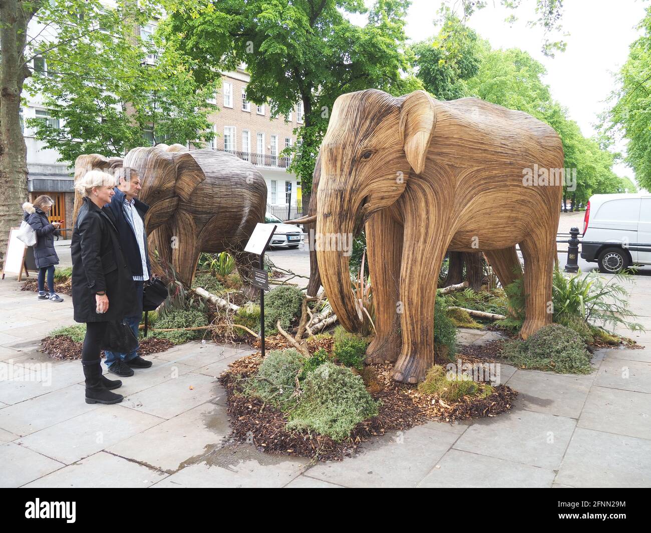 London, UK. 18th May, 2021. CoExistence Elephant exhibition comes to ...
