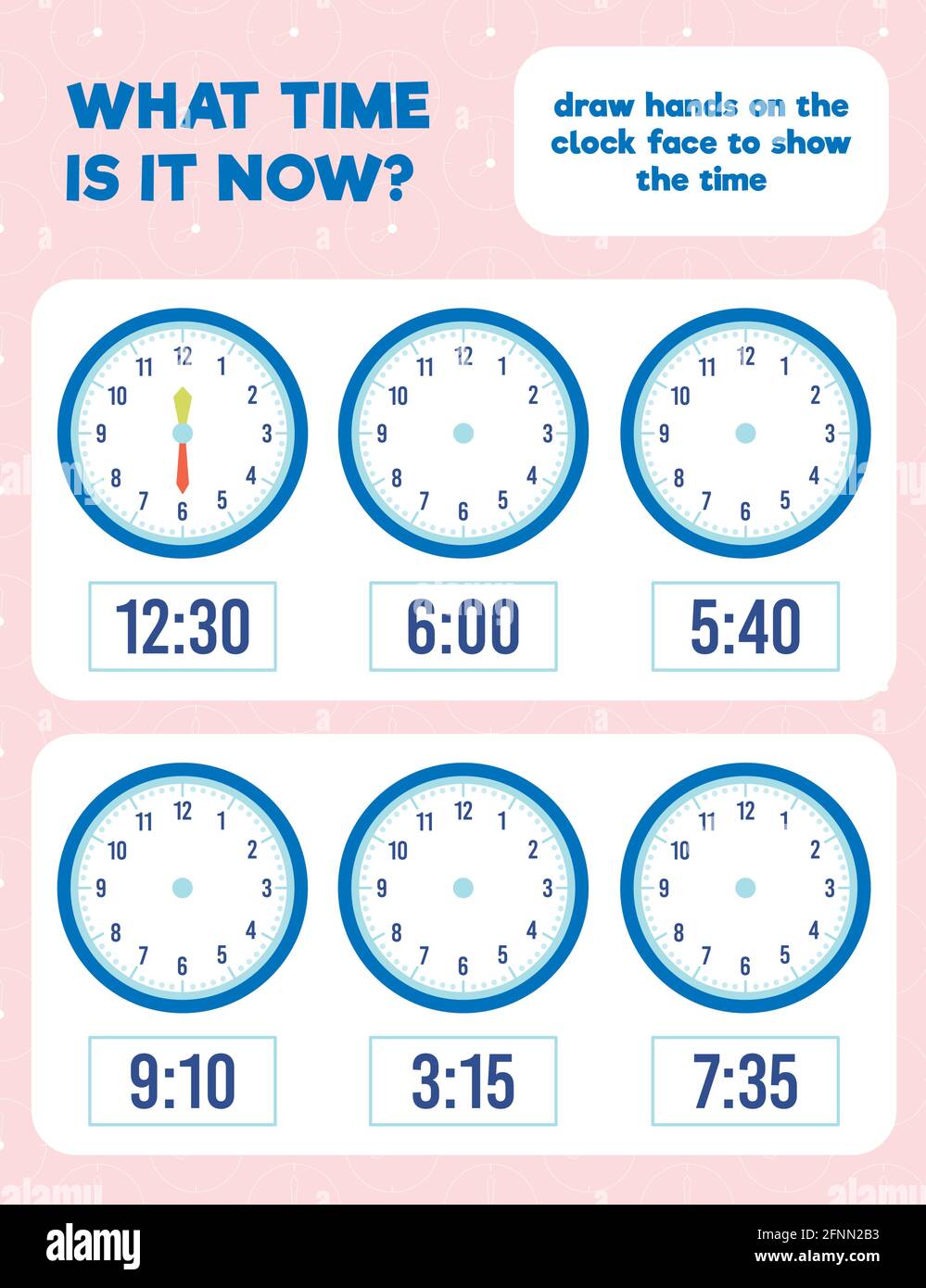 Teach time clock Stock Vector Images - Alamy