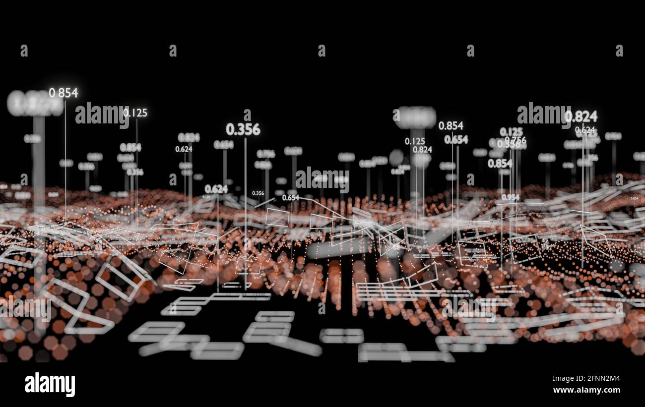 Big Data Visualization. Abstract structure Stock Photo - Alamy