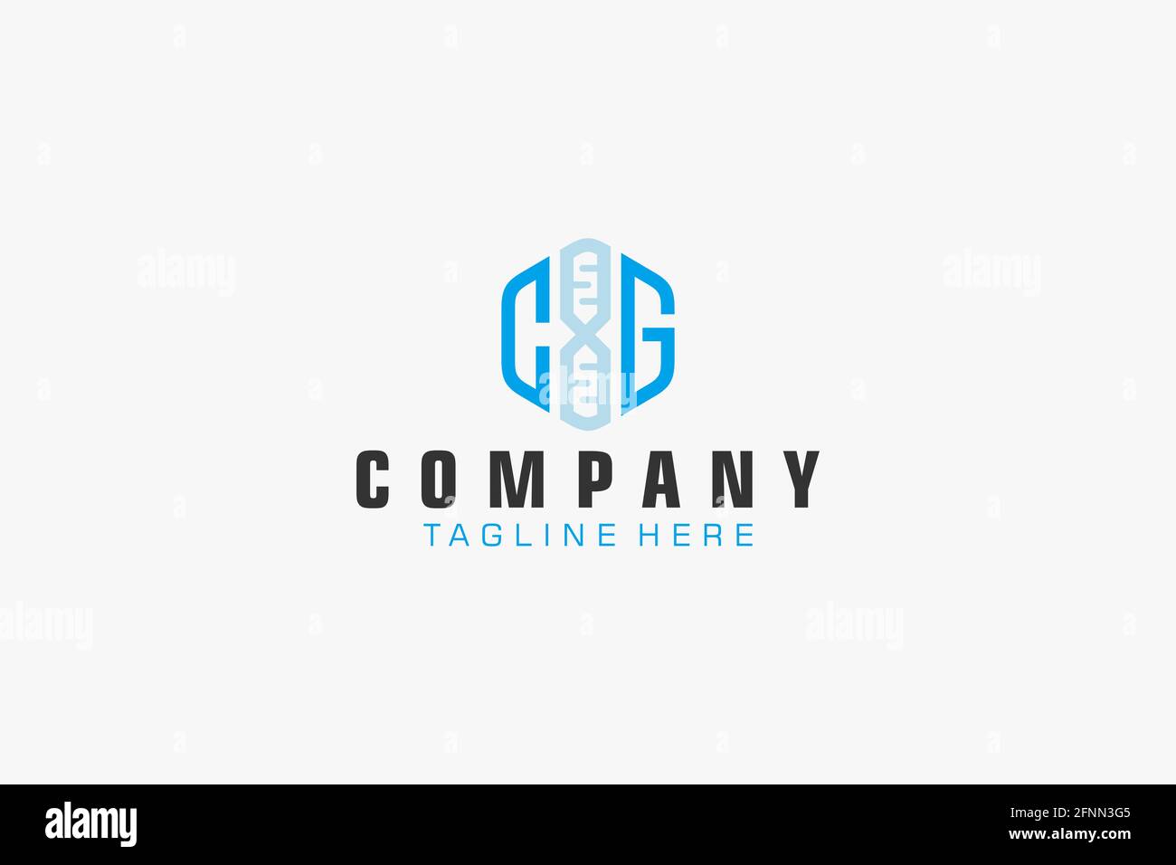 Abstract Initial Letter CG Logo. Usable for Business, Technology and ...