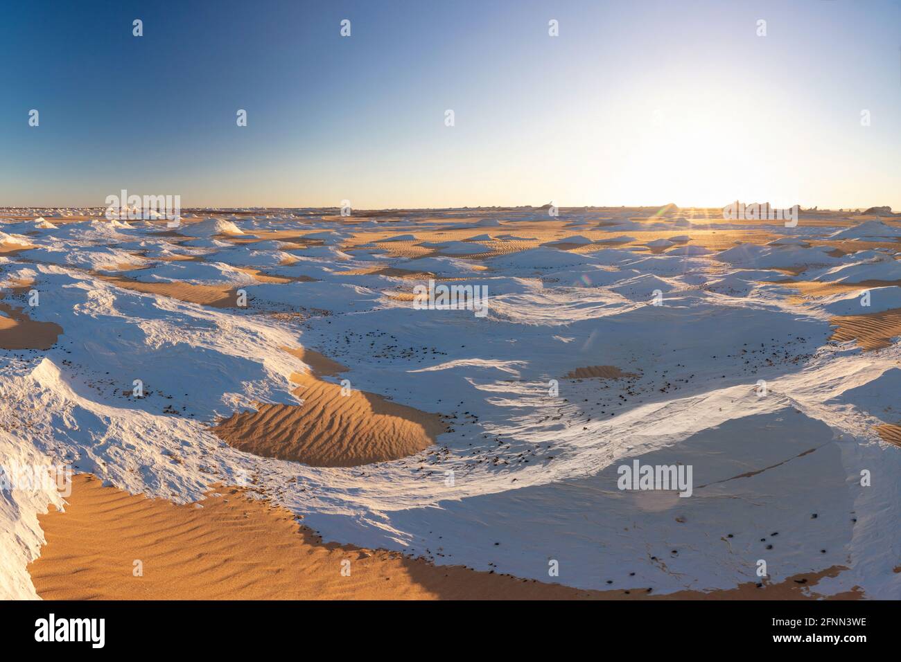 White Desert landscape, impressive view from above Stock Photo - Alamy