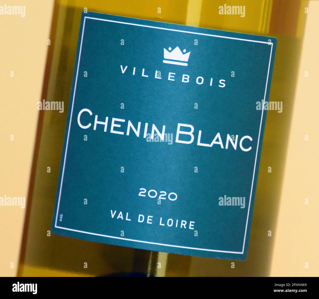 Wine label. Villebois Chenin Blanc. Val de Loire. 2020 Stock Photo - Alamy