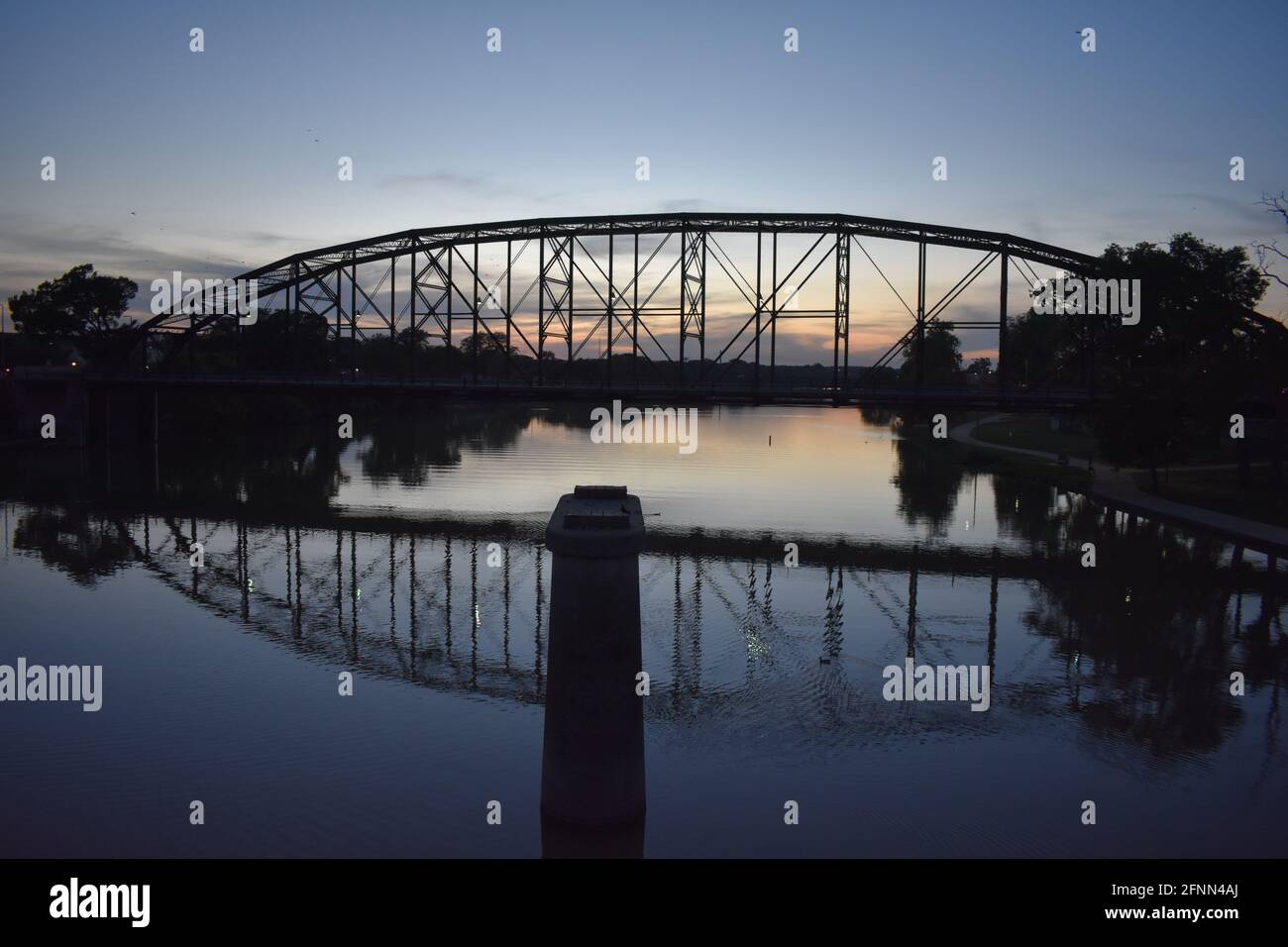 Bridge in Waco Texas Stock Photo - Alamy