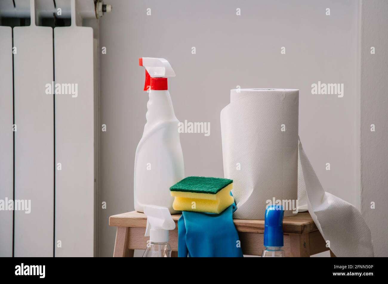 cleaning set for windows,different surfaces in kitchen, bathroom and ...