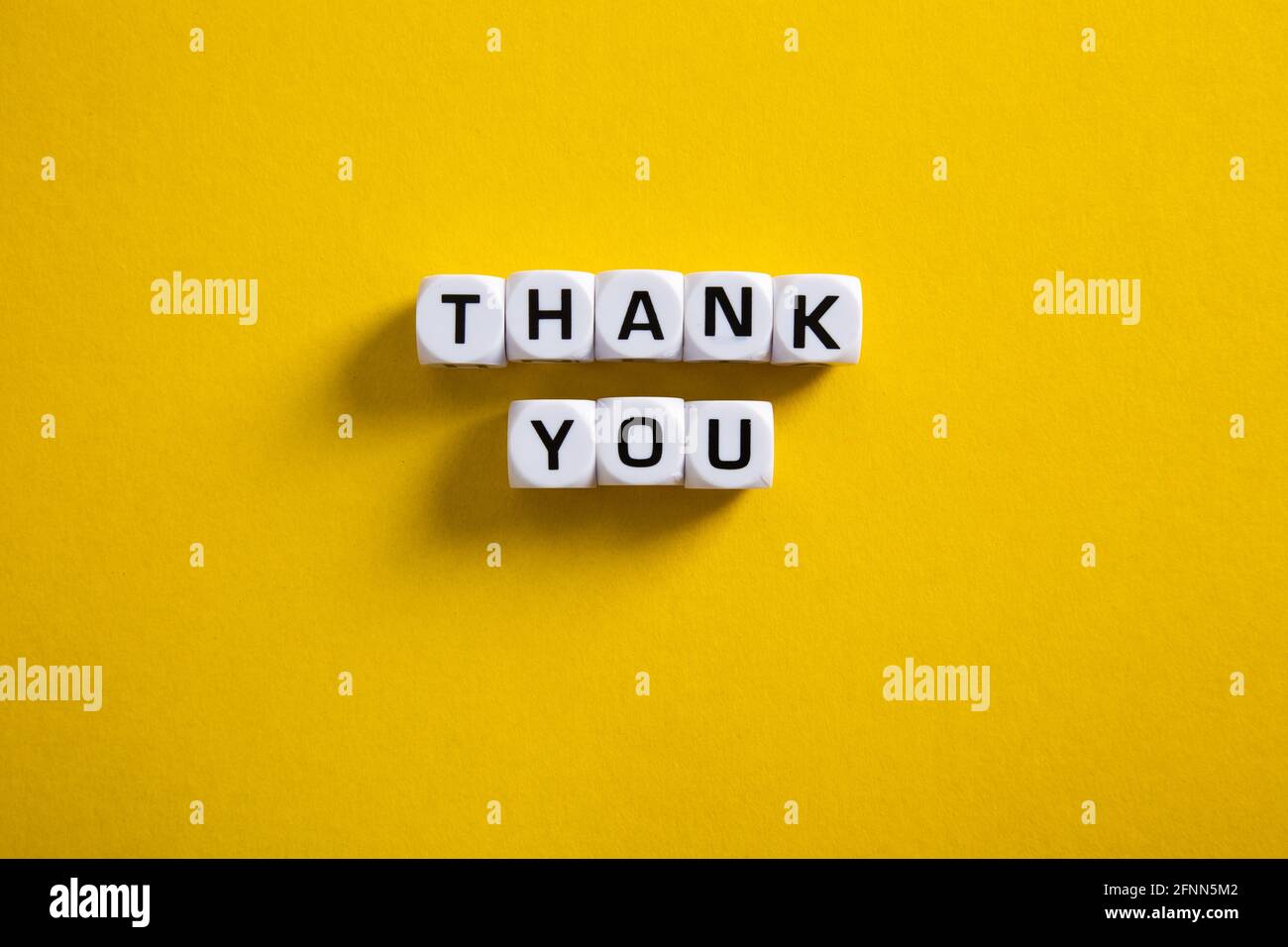 Block word thank on hi-res stock photography and images - Alamy
