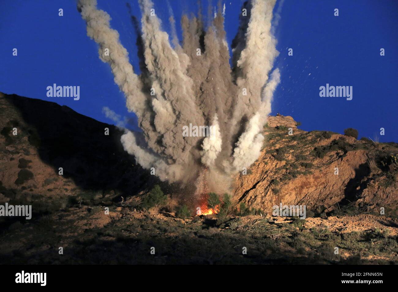Smoke bomb hill hi-res stock photography and images - Alamy