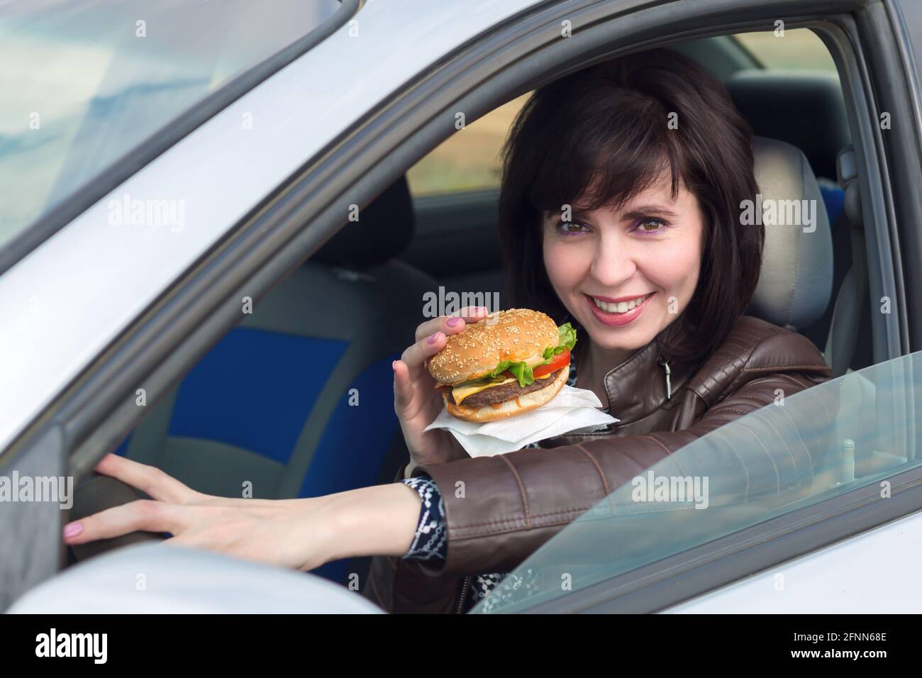 Driver Eating Lunch High Resolution Stock Photography and Images - Alamy