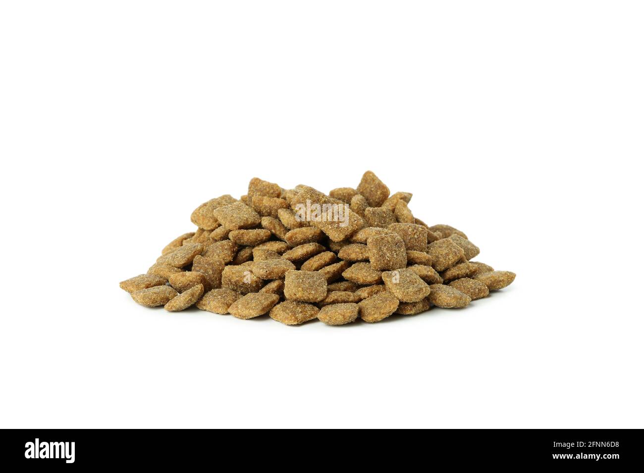 Pile of animal feed isolated on white background Stock Photo - Alamy