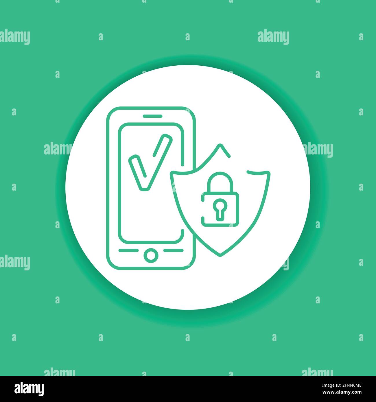 Antivirus mobile application in smartphone black glyph icon. Pictogram ...