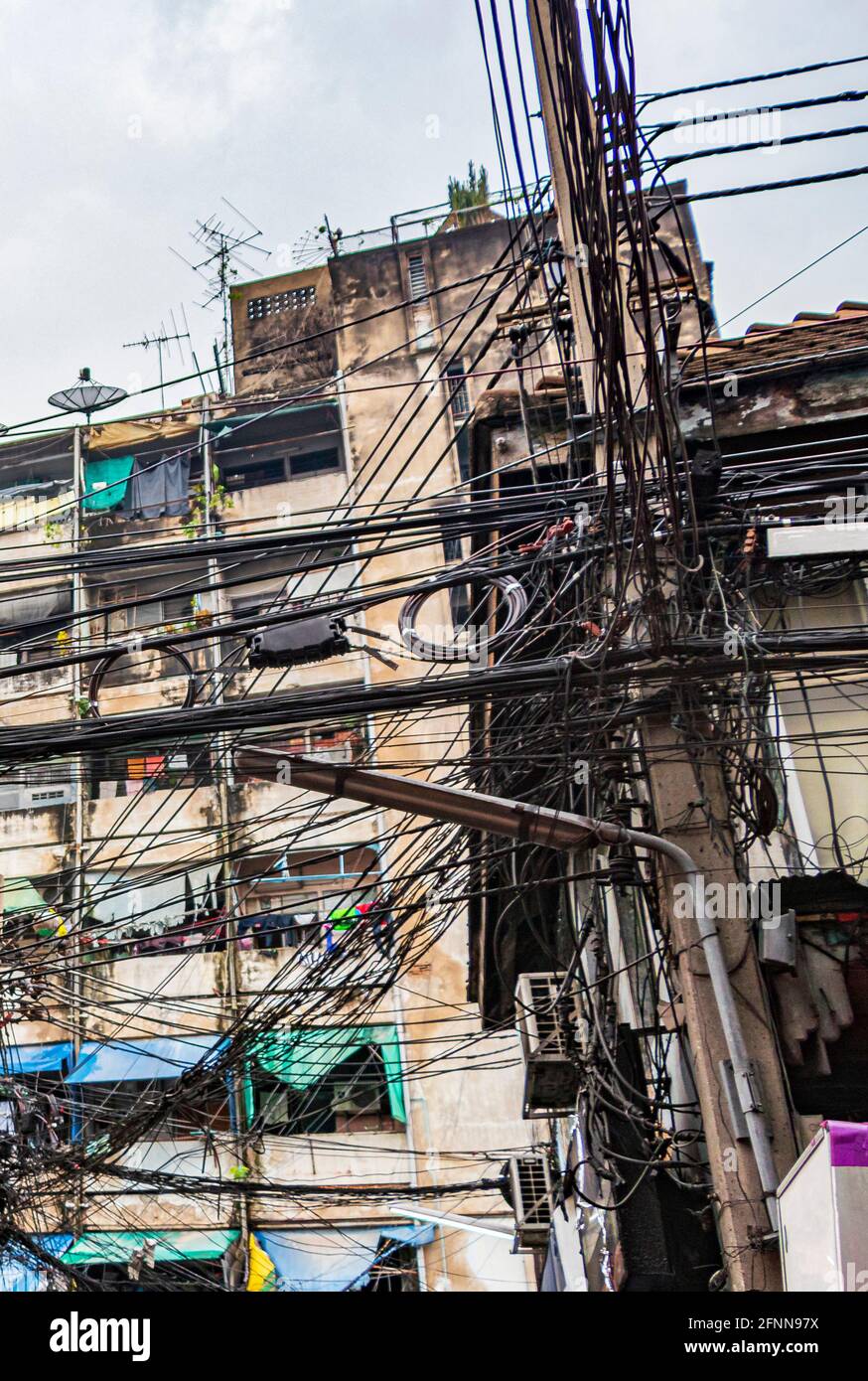 Bangkok Electrical Wiring High Resolution Stock Photography and Images ...