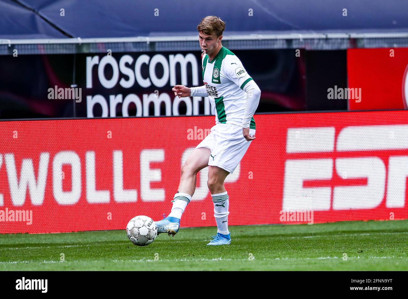 ZWOLLE, NETHERLANDS - MAY 16: Sam Schreck of F Groningen during the ...
