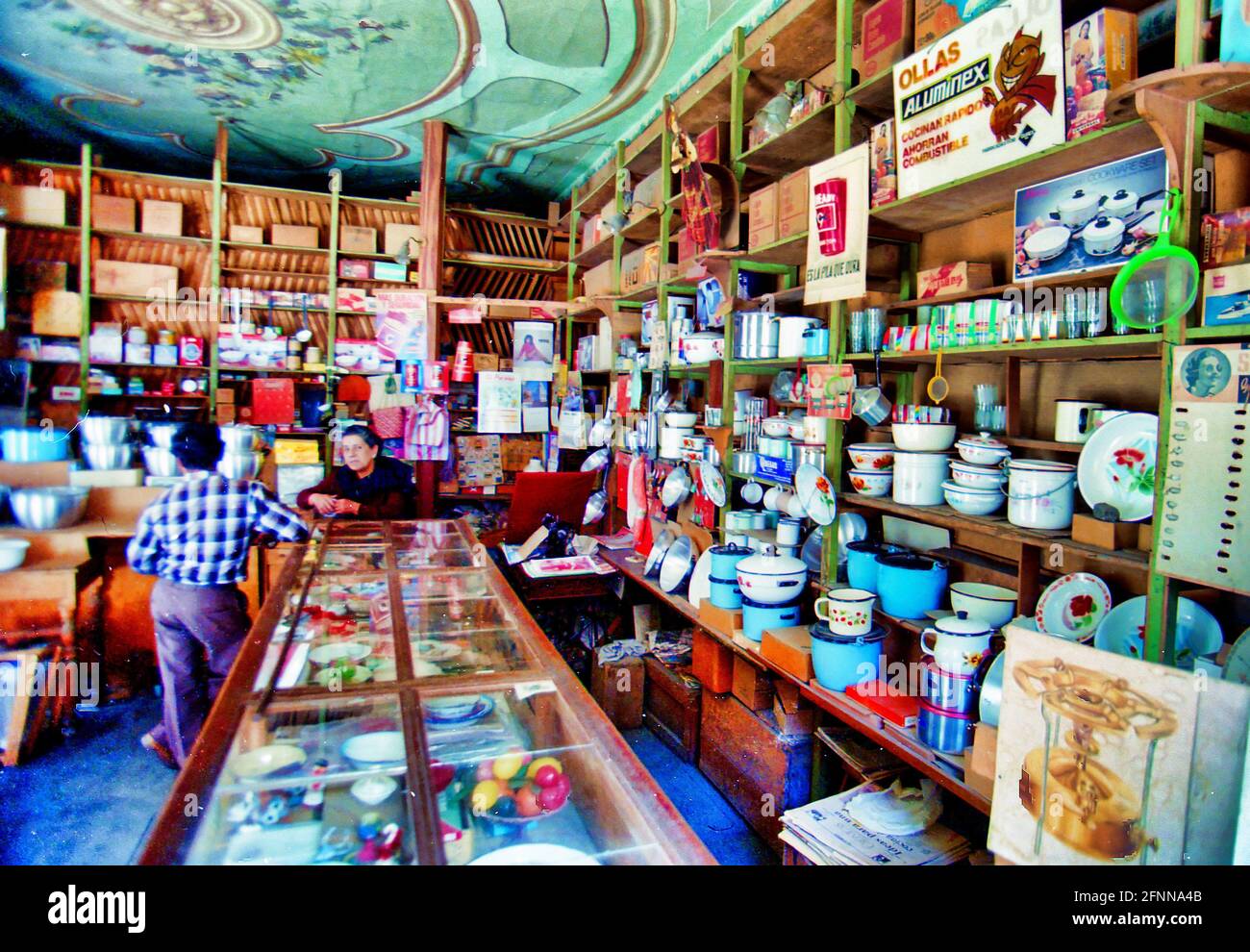 Interior of a general store in the town of Cuenca, Ecuador Stock Photo ...