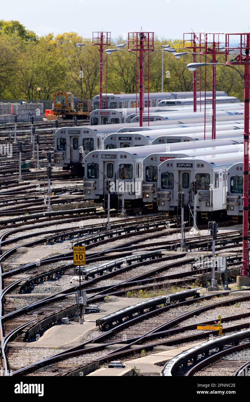 The Greenwood Toronto Transit Subway Yards. Toronto, Ontario, Canada ...