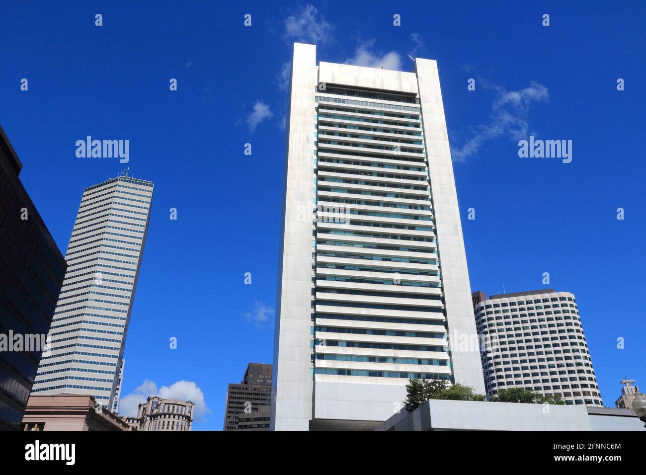 BOSTON, USA - JUNE 9, 2013: Federal Reserve Bank of Boston skyscraper ...